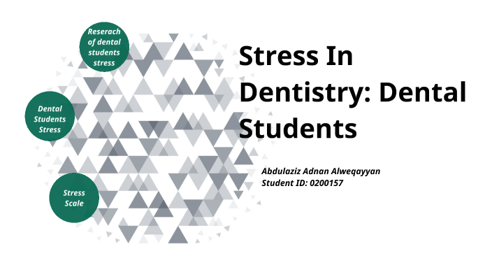 Stress in Dentistry by 0200157 on Prezi