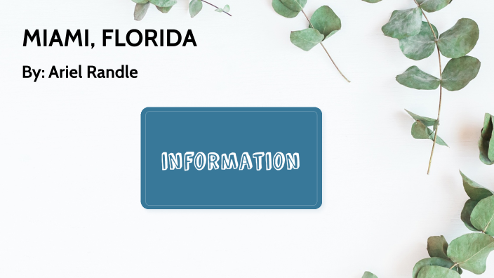 MIAMI, FLORIDA by Ariel Randle on Prezi