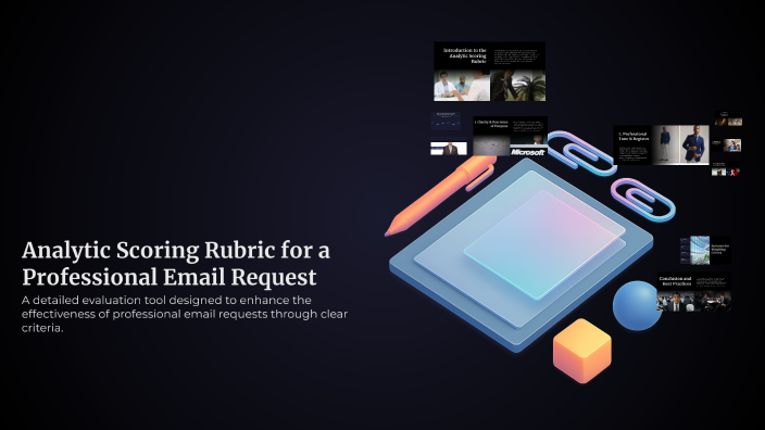 Analytic Scoring Rubric for a Professional Email Request by Alishba ...