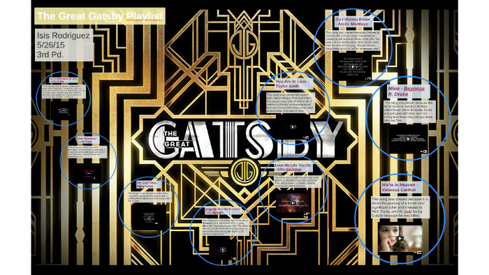 The Great Gatsby Playlist by Isis Rodriguez on Prezi