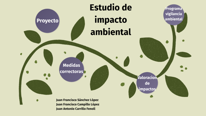 ESTUDIO IMPACTO AMBIENTAL by Juan Francisco Sánchez López on Prezi