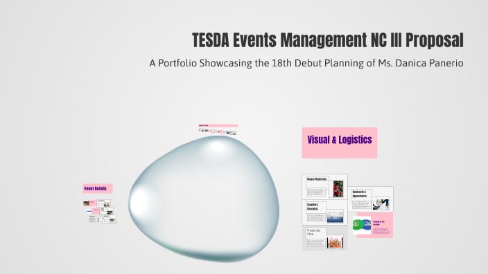 TESDA Events Management NC III Proposal by Mhy Cervetillo on Prezi