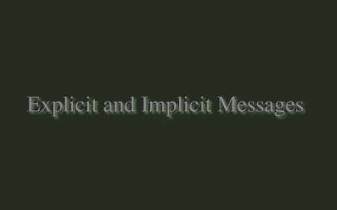 Advertisements: Explicit and Implicit Messages by Stewart Said on Prezi