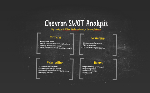 Chevron SWOT Analysis by Monique Villier on Prezi