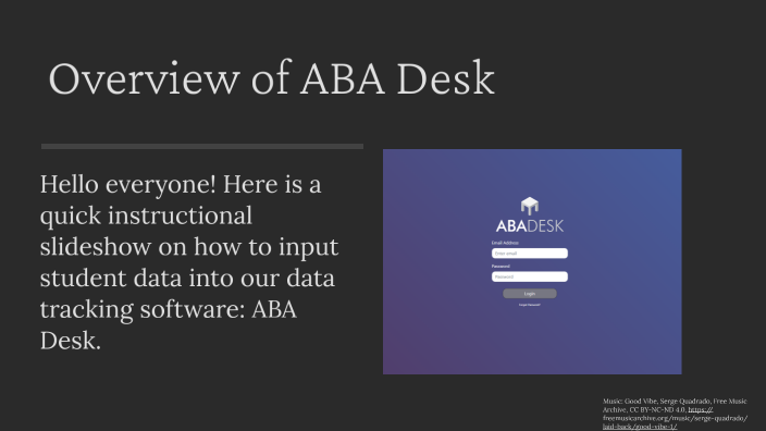 ABA Desk Instructions by Kamresse Bounds on Prezi
