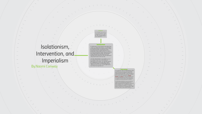 Isolationism, Intervention, and Imperialism by Naomi Conway on Prezi