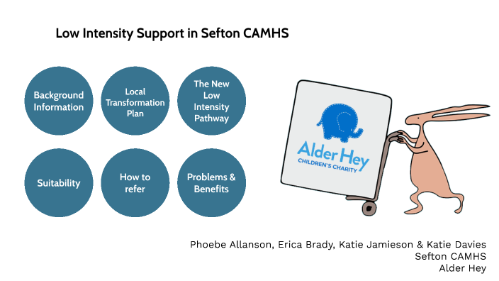 Low Intensity in Sefton CAMHS by Erica Brady on Prezi