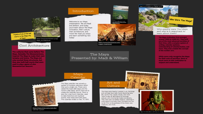 Maya Presentation by Madison Byrd on Prezi