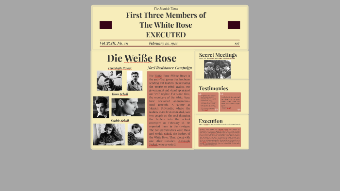 The White Rose Anti-Nazi Resistance group by Click Presentation ...