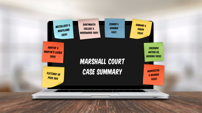 Marshall Court Case Summary by Kelsey Martin (Student) on Prezi