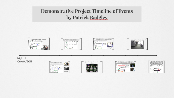 Demonstrative Project Timeline of Events by Patrick Badgley