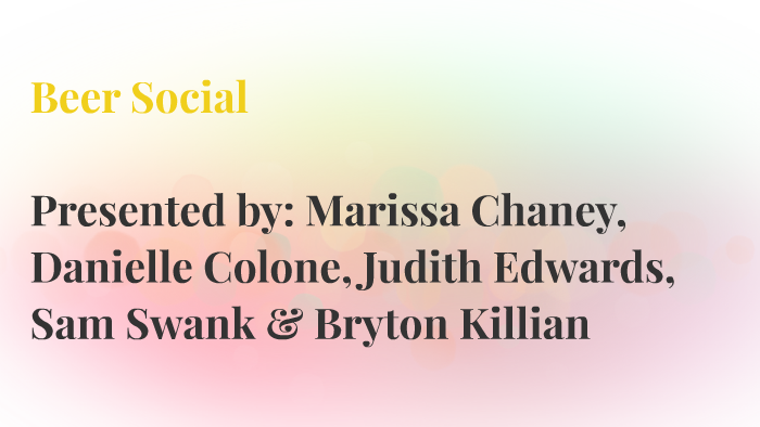 Beer Social by Marissa Chaney