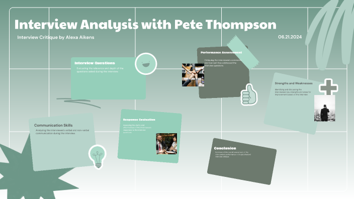 Job Shadow/Interview Critique by Alexa Marie on Prezi