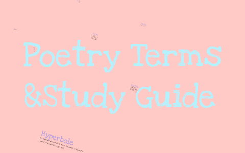 Poetry Study Guide by Erin Weitzel on Prezi