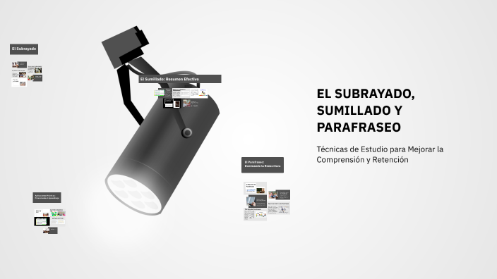 EL SUBRAYADO, SUMILLADO Y PARAFRASEO by Luis Vives on Prezi