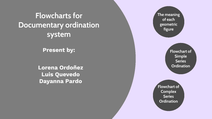 flowcharts for Documentary ordination system by Dayanna Pardo on Prezi