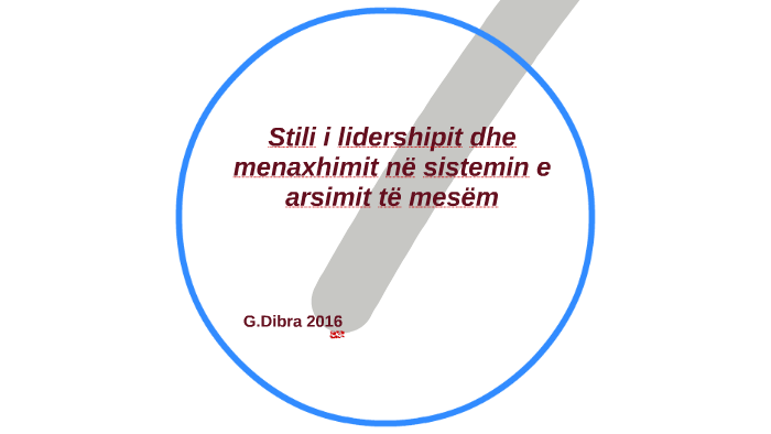 Stili i lidershipit by gezim dibra
