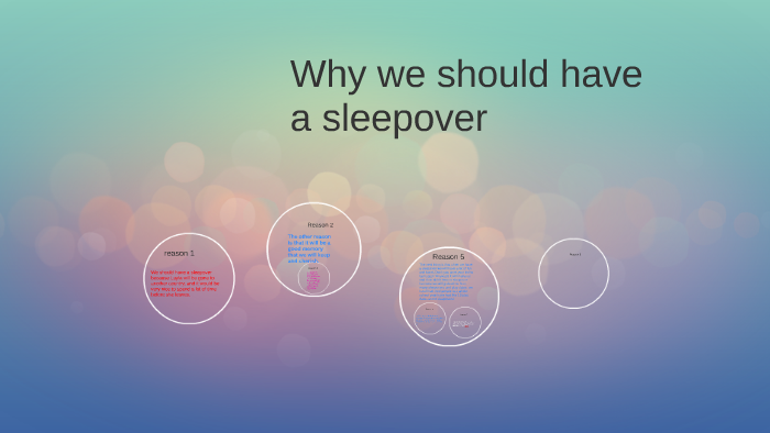 Why we should have a sleepover by layla blanks on Prezi