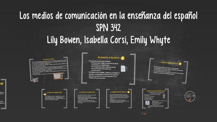 Los medios de comunicación en la enseñanza del español by Isabella ...