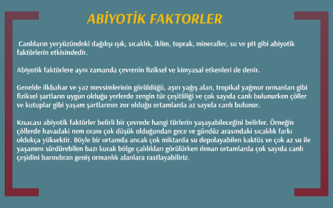 Abiyotik Faktörler Resimleri