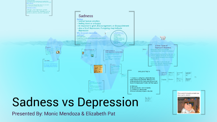 Sadness vs Depression by Monic Mendoza on Prezi