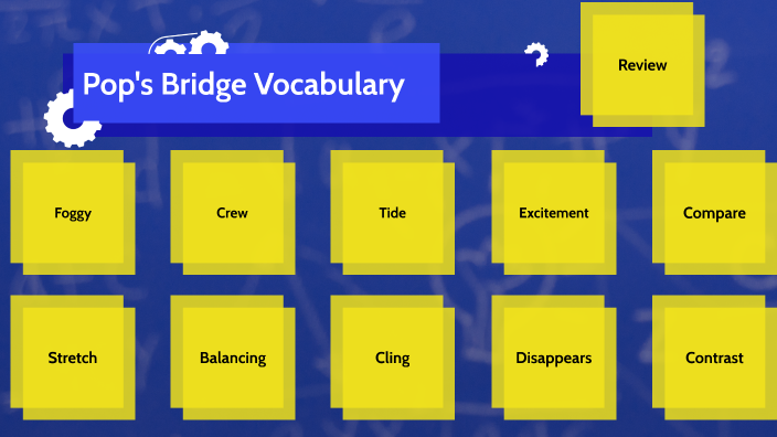 Pop's Bridge Vocabulary by Kelsey Western on Prezi