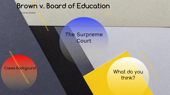 Brown v. Board of Education by Omari Ellison [STUDENT] on Prezi