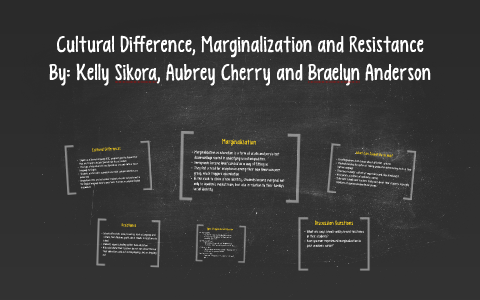 Cultural Difference: Marginalization and Resistance by Kelly Sikora on ...