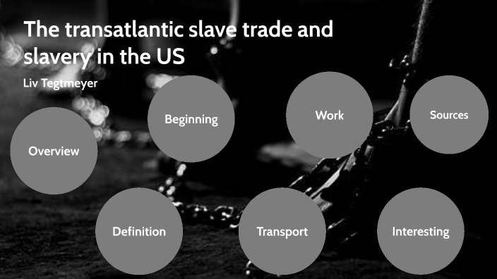 The transatlantic slave trade and slavery in the US by Liv Tegtmeyer on ...