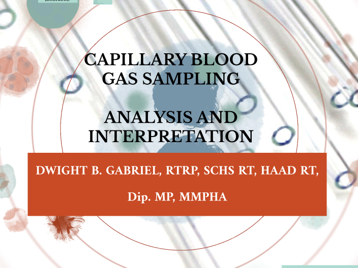 Capillary Blood Gas Sampling in Neonatal Patients by ARCPP CENTRAL ...
