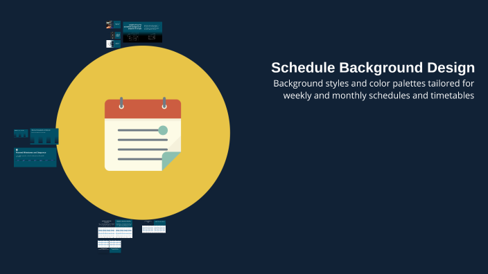 Schedule Background Design by Cally Strickler on Prezi