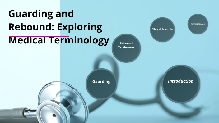 Guarding and Rebound: Exploring Medical Terminology by william hick on ...