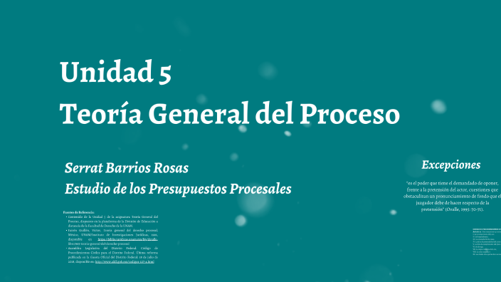 U5. Teoría General del Proceso by Serrat Barrios on Prezi