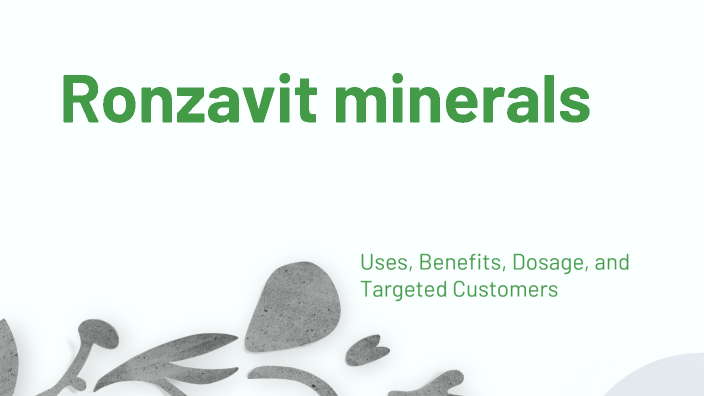 Ronzavit Products: Magnesium, Zinc, Vitamin B Complex, and Iron by ...