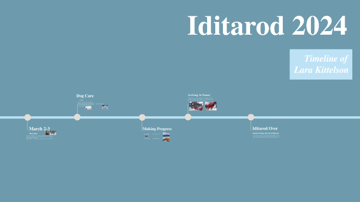 Iditarod Timeline of Lara Kittelson by Emmilee Sowers on Prezi