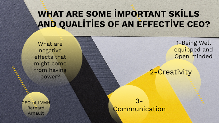 what are some important skills and qualities of an effective ceo? by ...