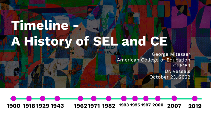 History of SEL and Character Education by George Mitesser