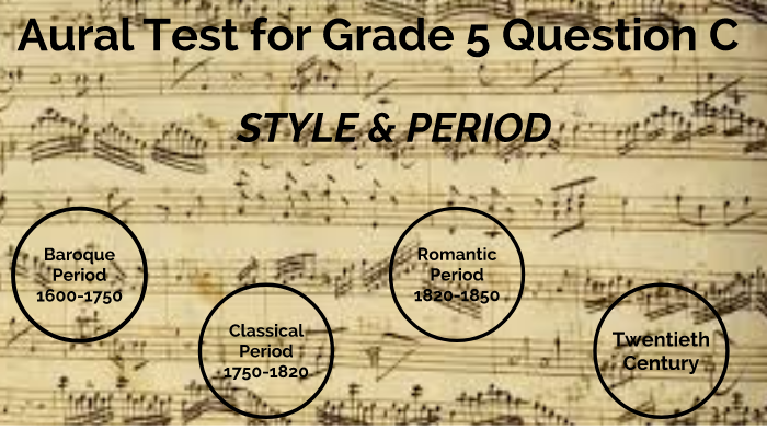 Grade 4-5 Aural (Style & Period) Class by Dorothy Kay on Prezi