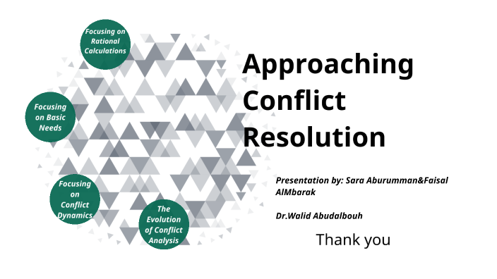 Approaching Conflict Resolution by Sara Aburumman on Prezi