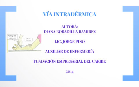 VIA INTRADERMICA by Diana BoRa on Prezi
