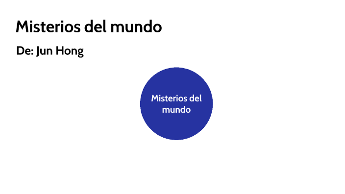 Misterios del mundo - JUN HONG by Jun Noah HONG PARK on Prezi