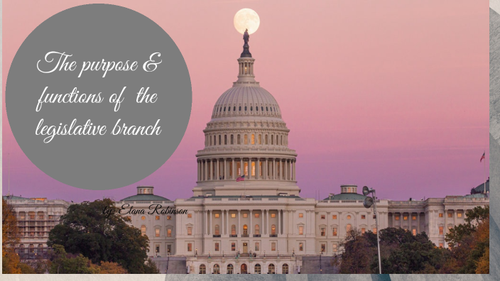 Purpose, Organization and Function of Legislative Branch by elana ...