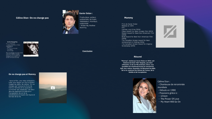 Céline Dion On ne change pas by Derek St-Louis on Prezi