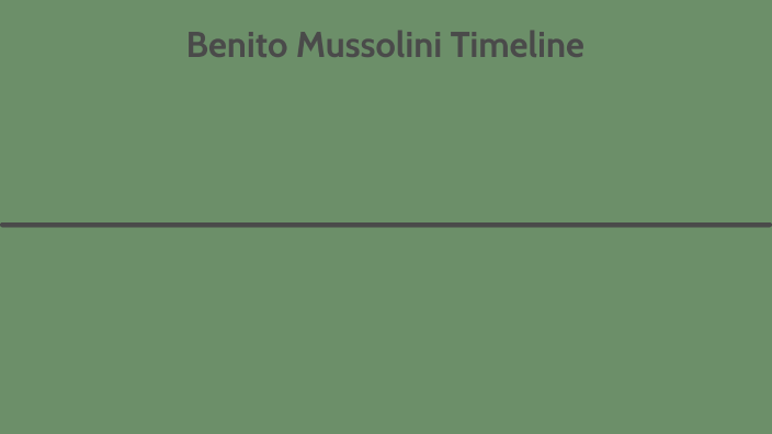 Mussolini Timeline by Charlotte Berlin on Prezi