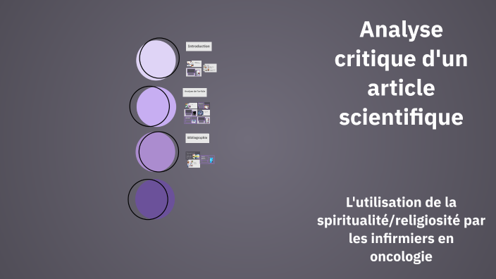 Analyse critique d'un article scientifique by SOUNDOS SAIDI on Prezi