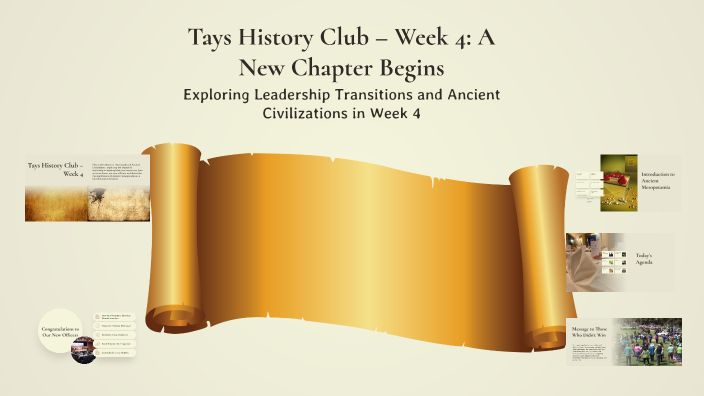 Tay’s History Club – Week 3: A New Chapter Begins by Advaith Iyer on Prezi