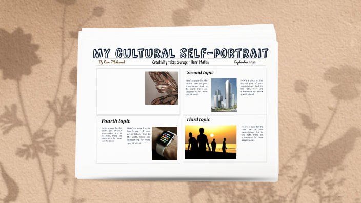 Cultural Self portrait by lara Mohamed on Prezi