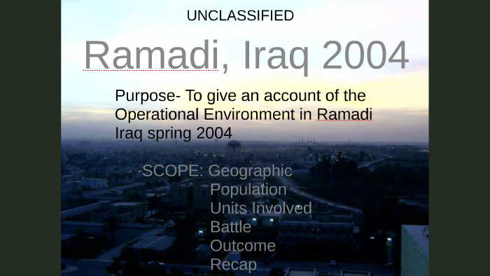 Battle of Ramadi (2004) by Maynard Parrish on Prezi