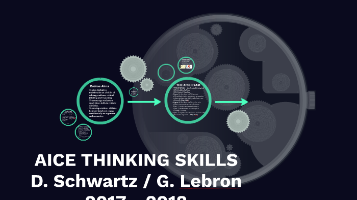 AICE THINKING SKILLS by Darrin Schwartz on Prezi
