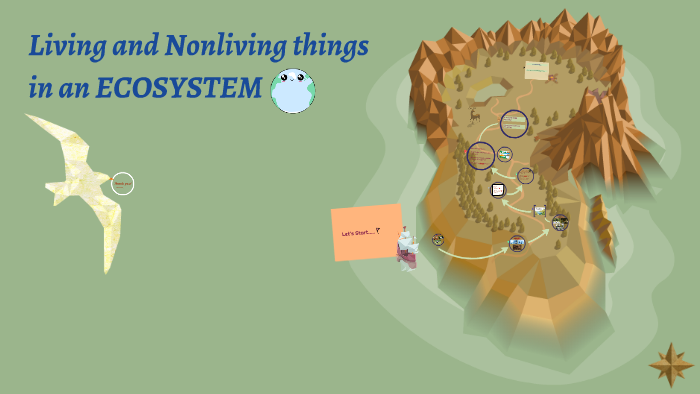 Living and Nonliving Components in an Ecosystem. by marj saldo